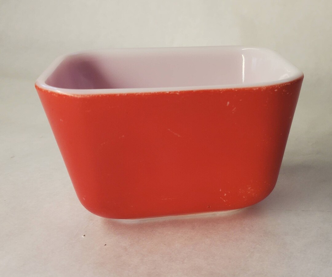 Pyrex Fridgie, Red Red Red, #501, Nice and Shiny, No Lid - Etsy