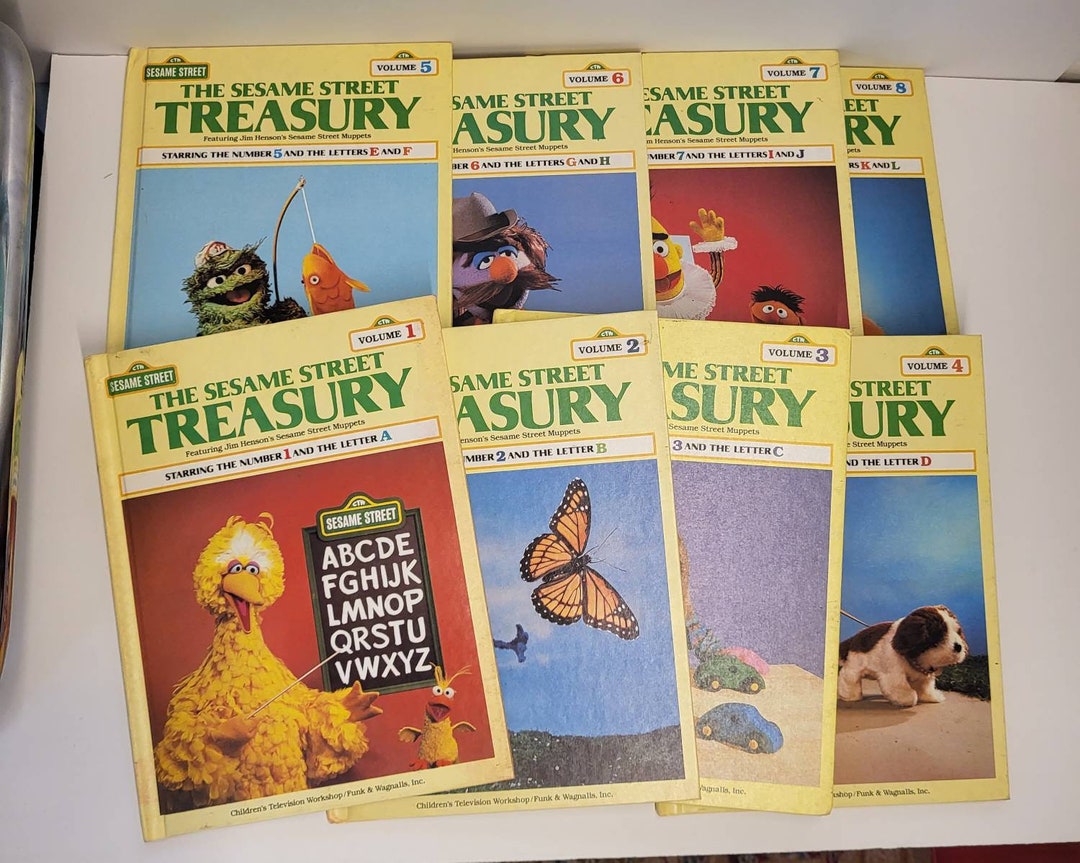 Vintage Sesame Street Treasury Books, 1987 Buy One or Buy Them All - Etsy