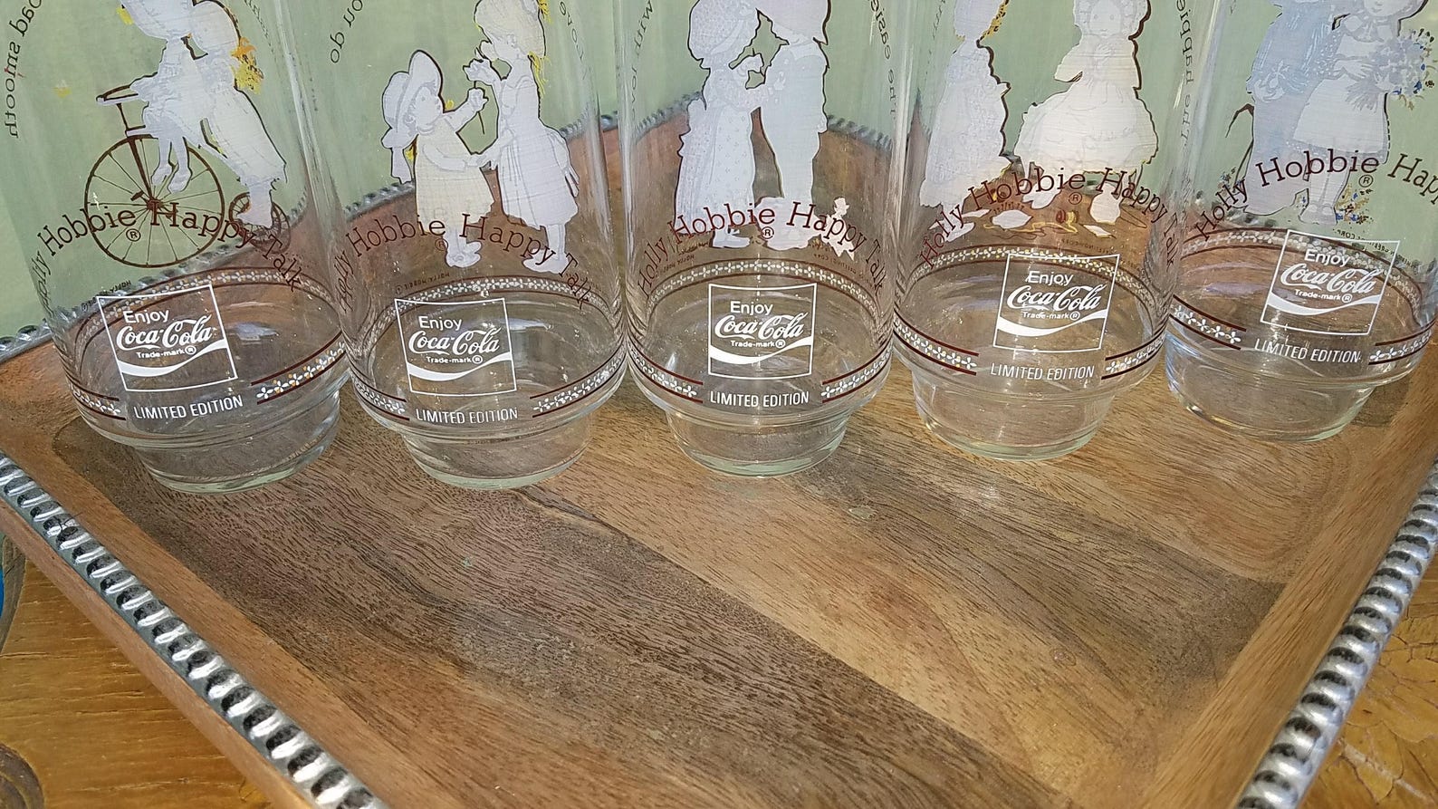 Vintage 1970s Holly Hobbie Coca Cola Coke Drinking Glasses Set Etsy