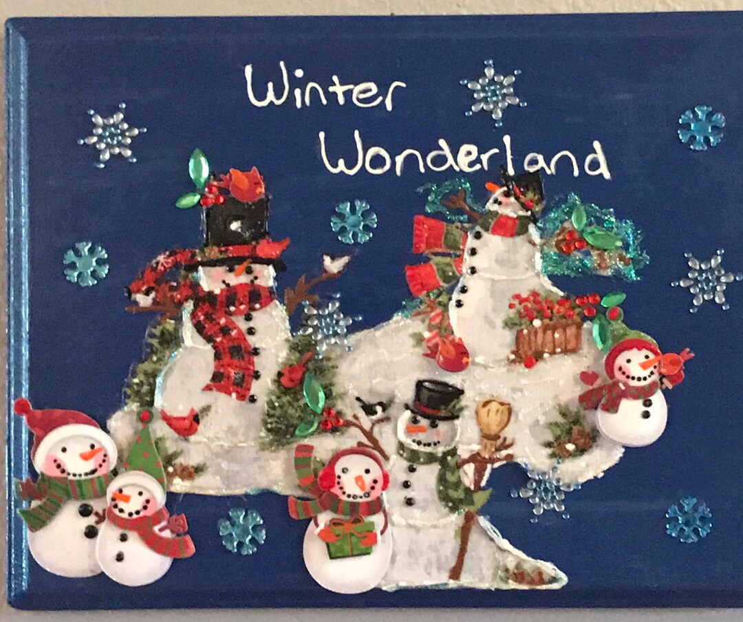 A Winter Wonderland of Snowmen Families - Etsy