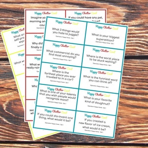 Conversation Starters for Kids - Ice Breakers - Journal Prompts 50 ...