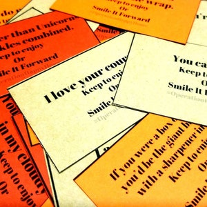 Compliment Cards, Kindness Confetti, DIY Printable Cards, Positivity ...