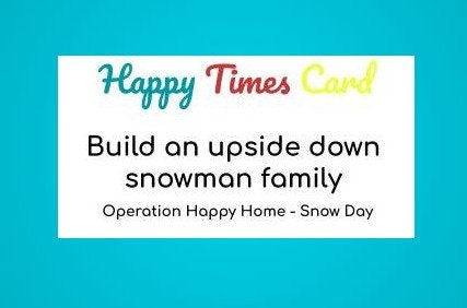 Snow Day Happy Times Cards, Family Activities Cards, Kids Activities ...