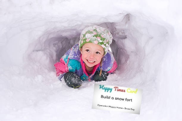 Snow Day Happy Times Cards, Family Activities Cards, Kids Activities ...