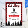 Cowboy Bull Rider Western Birthday Invite 7x5 Personalized Digital ...