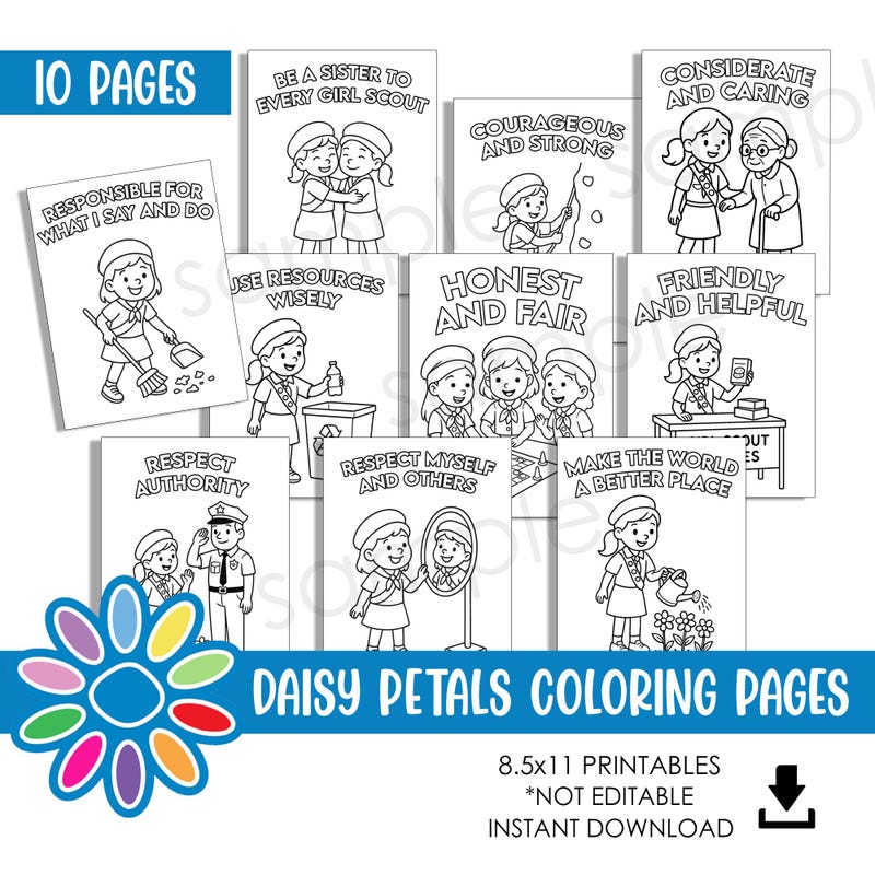 Daisy Troop Printable - Etsy