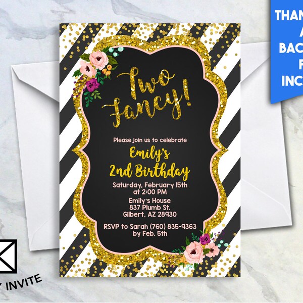 Two Fancy Birthday - Etsy