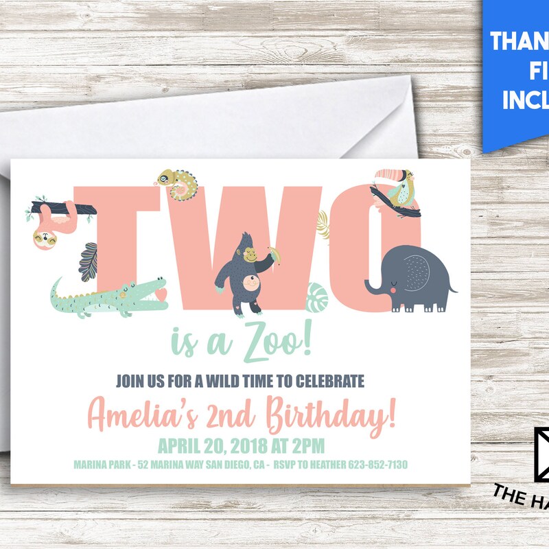 Two at the Zoo - Etsy