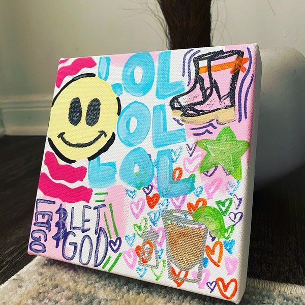 Preppy Painting - Etsy