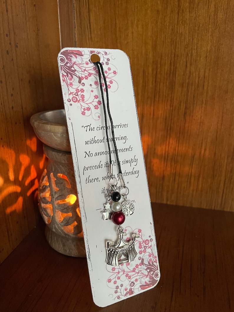 The Night Circus Bookmark, Celia Bowen, Marco Alisdair, Widget, Poppet ...