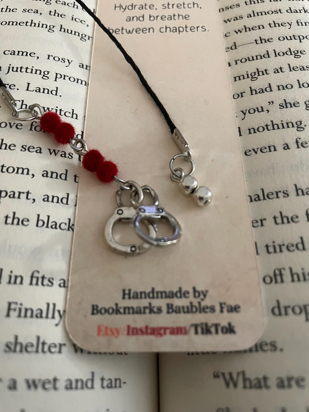 Spicy Romance Smut Bookmark, Handcuffs, Crime, Shadow Daddy - Etsy