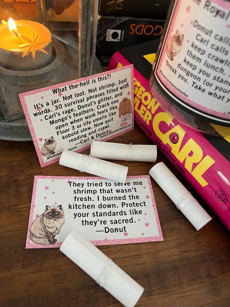 Dungeon Crawler Carl and Princess Donut Affirmations From the Series by ...