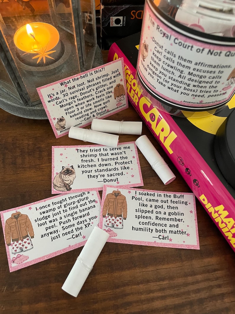 Dungeon Crawler Carl and Princess Donut Affirmations From the Series by ...