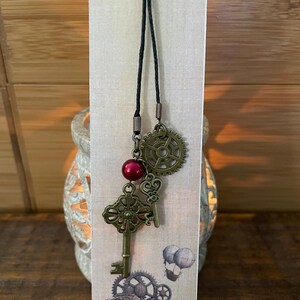 Keys and Gear Bookmark, Steampunk, Fantasy, Book Lover Gift, Bookish ...