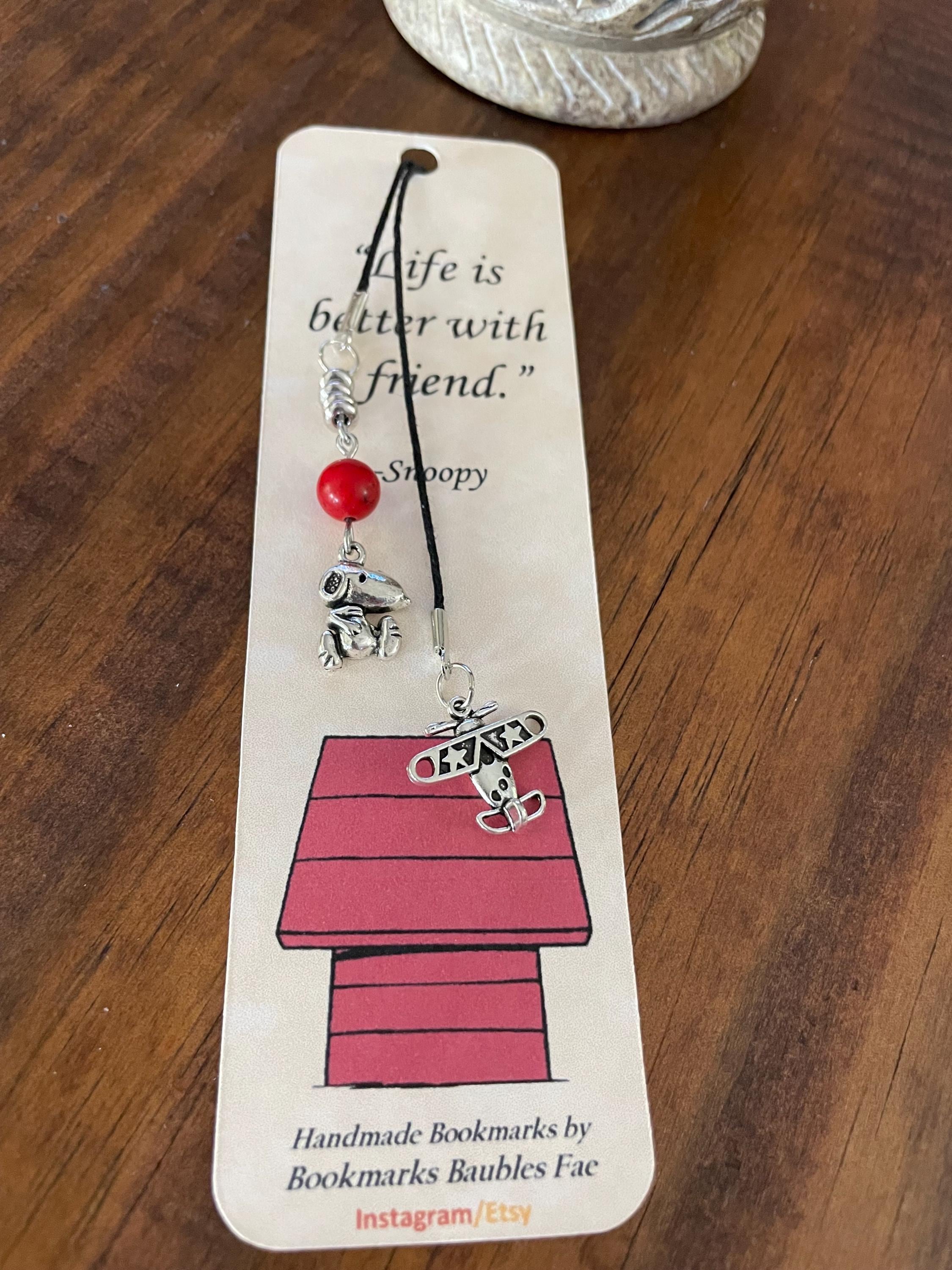 Snoopy Bookmark, Red Baron, Charlie Brown, Peanuts Gang, Woodstock ...