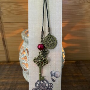 Keys and Gear Bookmark, Steampunk, Fantasy, Book Lover Gift, Bookish ...