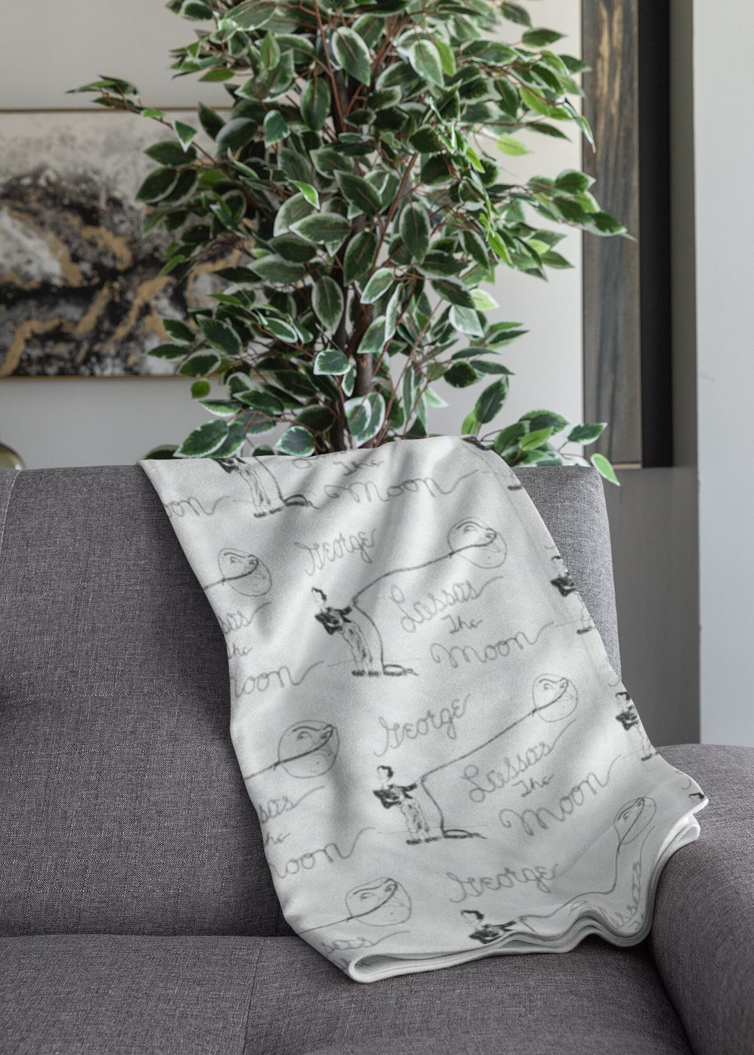 George Lassos the Moon Blanket, Its a Wonderful Life Blanket, George ...