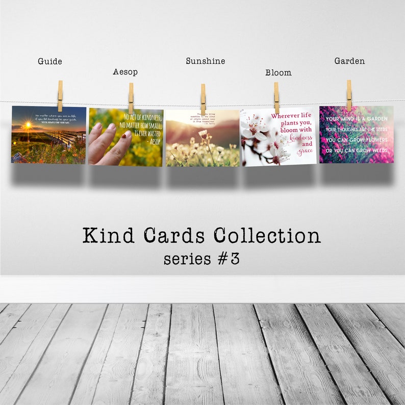 Kind Cards Inspirational Postcard Collection multiple Options - Etsy