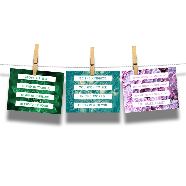 True Colors Series Kind Cards Postcard 14-card Collection- Encouraging ...