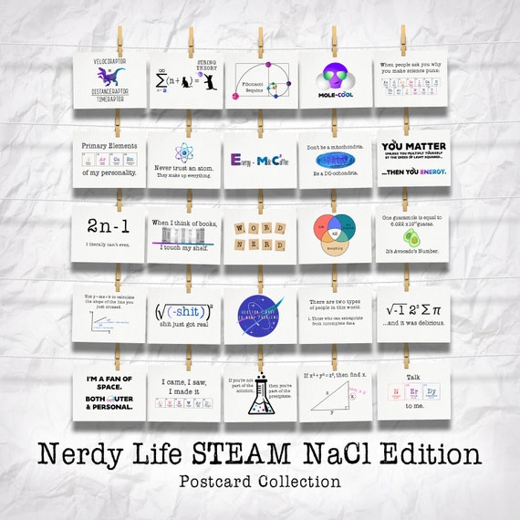 Nerdy Life STEAM Nacl Edition NEW 25-card Expansion Pack | Etsy