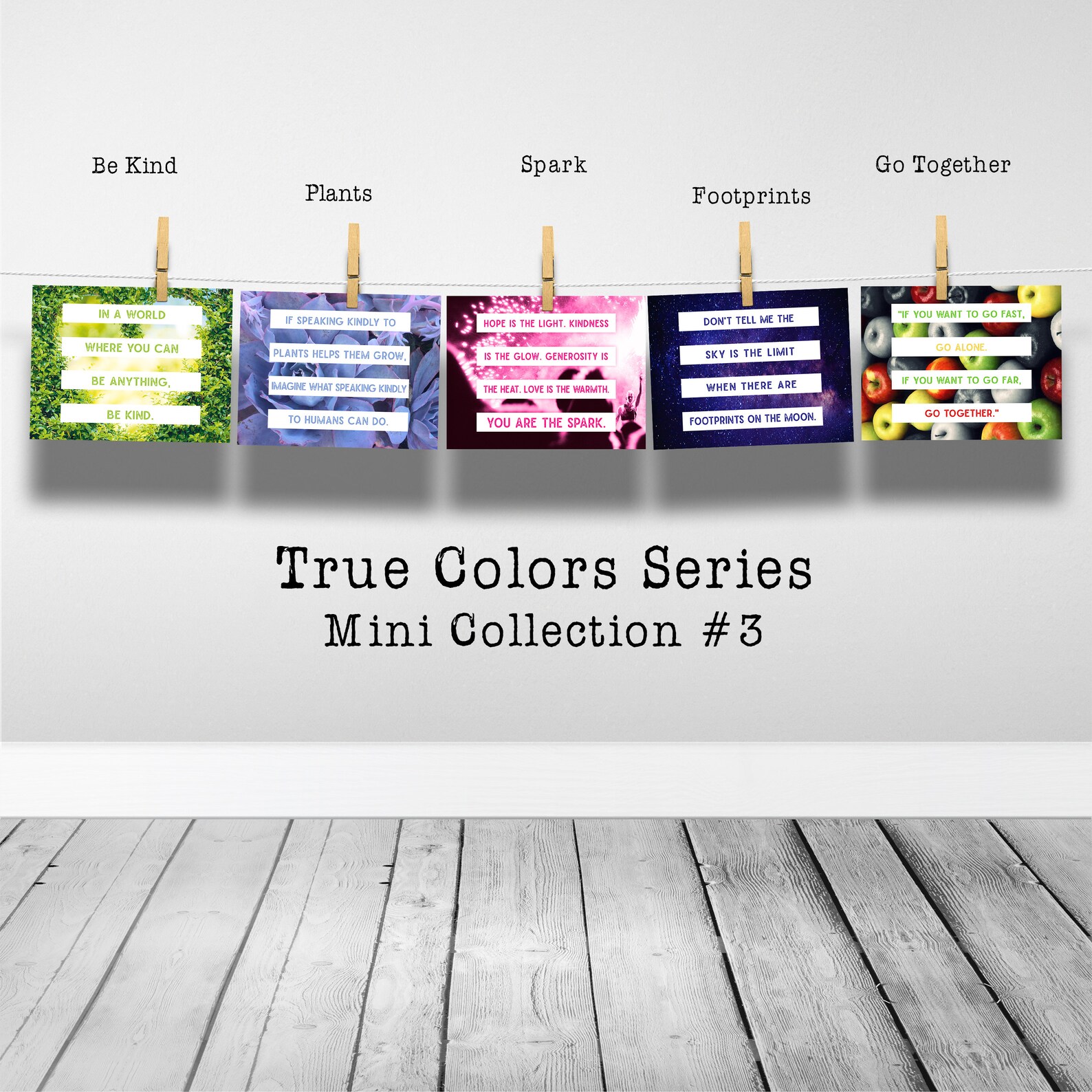 True Colors Series Kind Cards Postcard 14-card Collection - Etsy