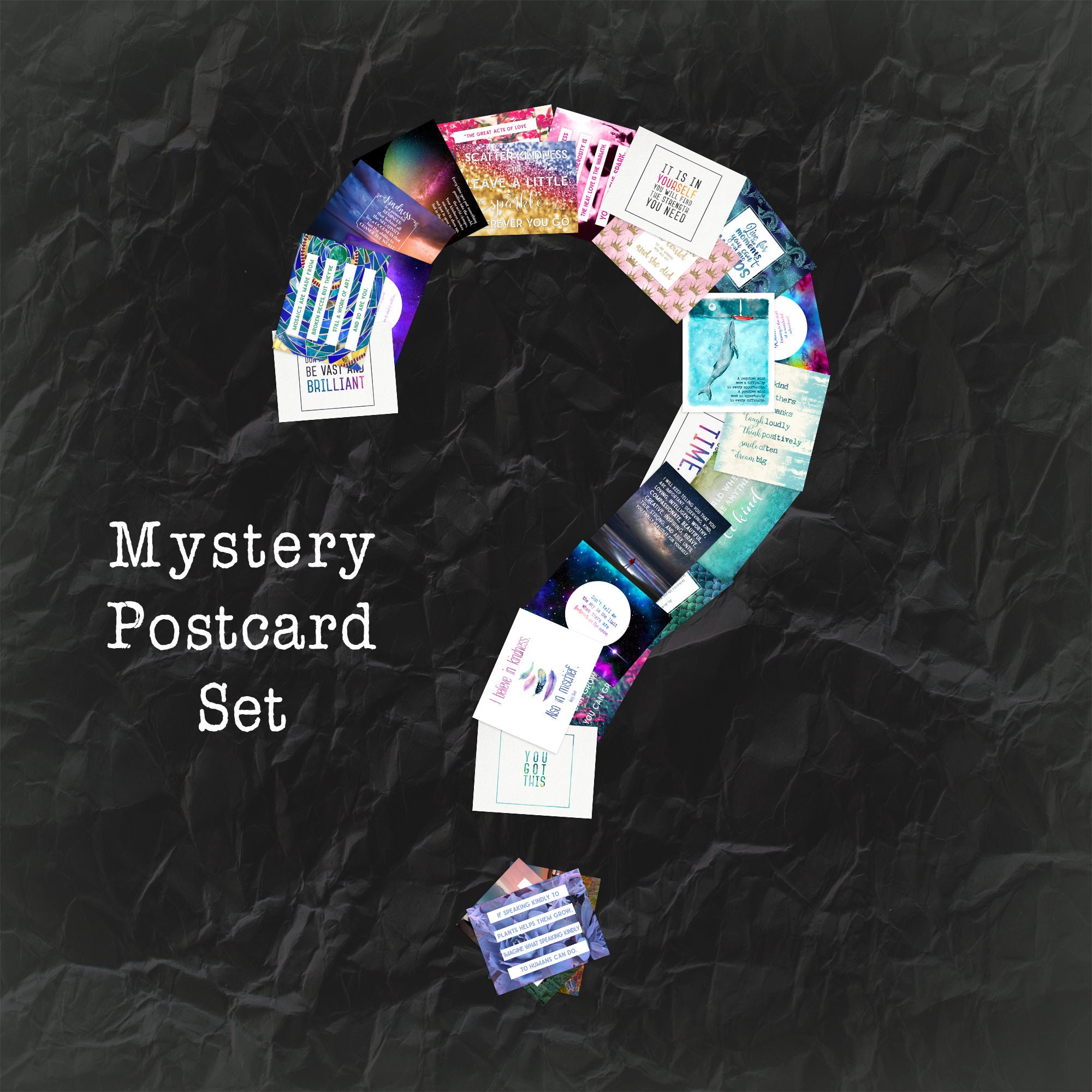 Mystery Postcard Set 25 Postcards per Theme - Etsy