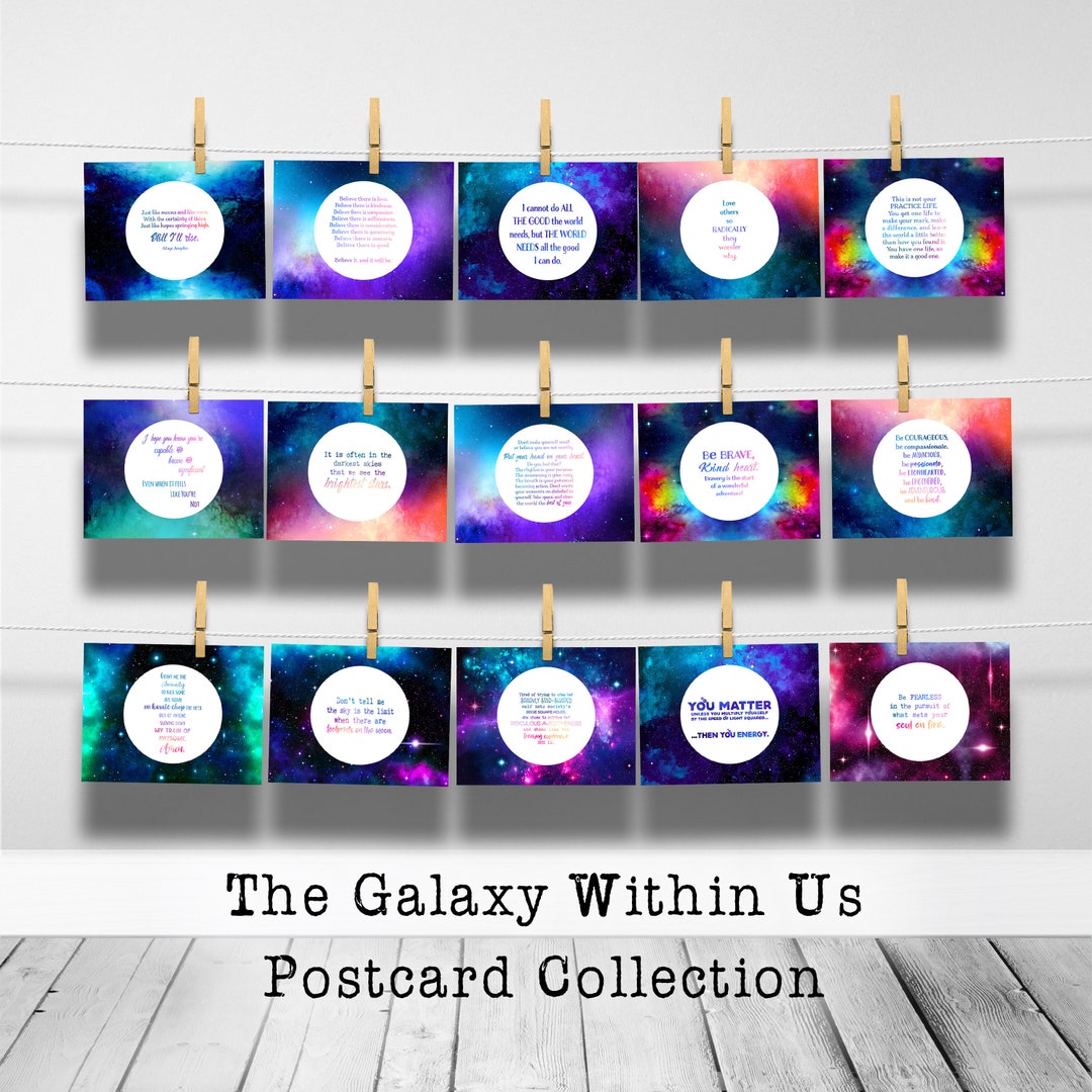 Galaxy Within Us Kind Cards Postcard Assortment [multiple Options ...