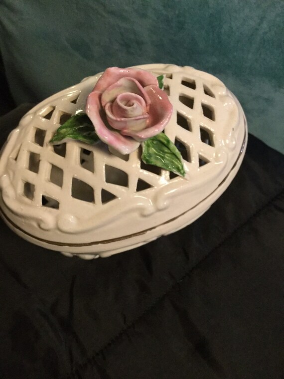 Rose Trinket Box - Etsy