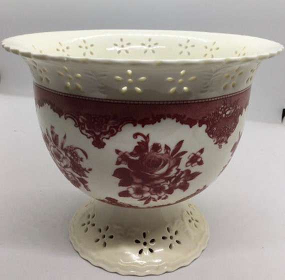 Gorgeous FTD Decorative Pedestal Bowl Planter - Etsy