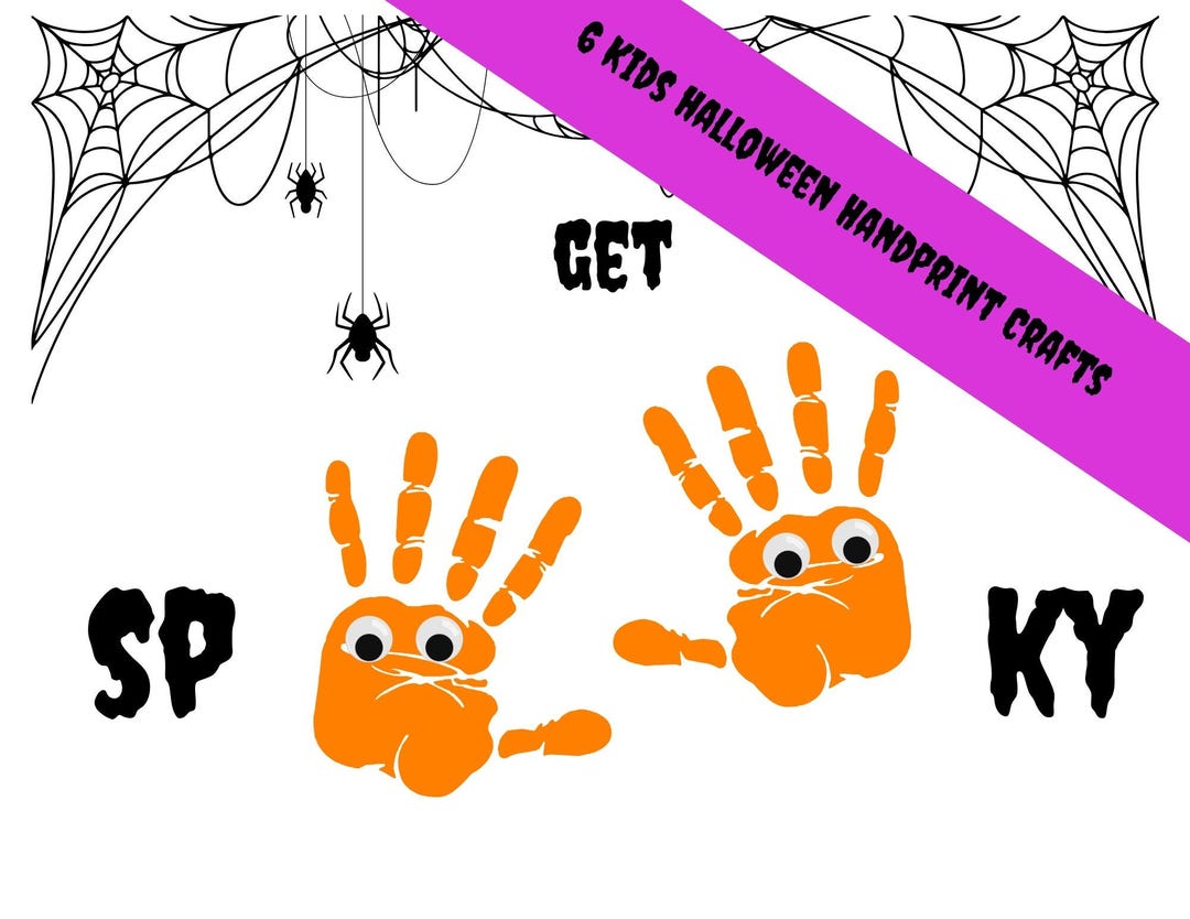 Halloween Handprint Craft Halloween Crafts Handprint Art Halloween ...