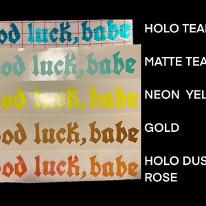 Good Luck Decal - Etsy