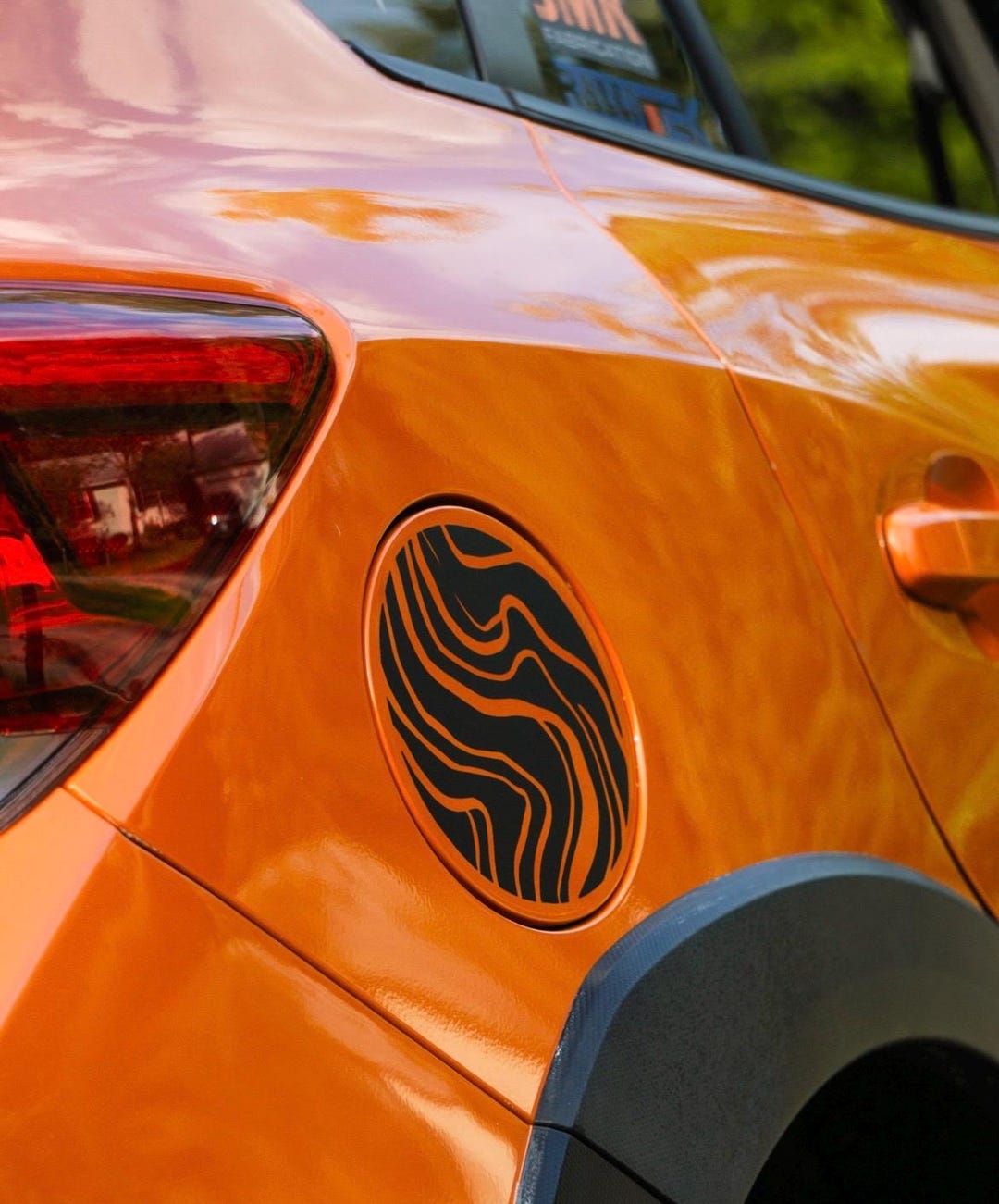 Swirl Gas Cap Decal - Etsy