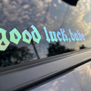 Good Luck Decal - Etsy