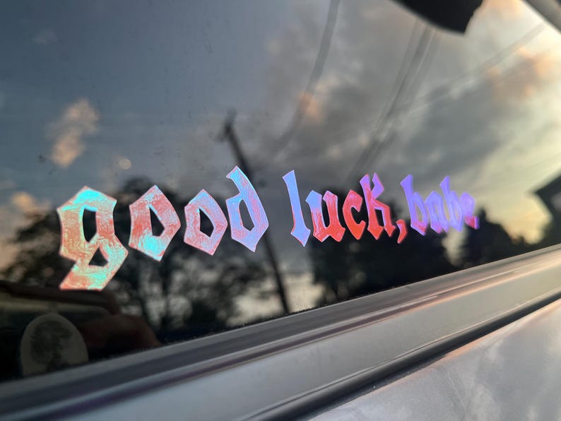 Good Luck Decal - Etsy