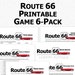 Route 66 Road Trip Game Printable Bundle Vacation Trivia Quiz Word ...