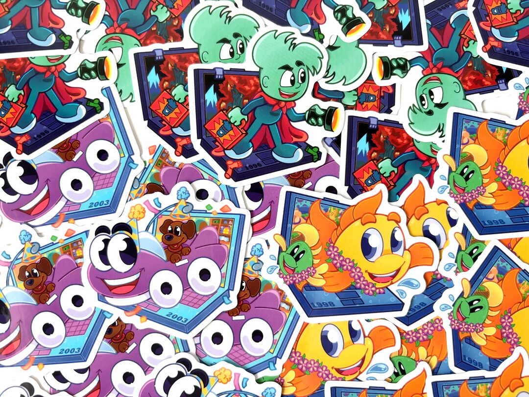 Classic Video Games Fan Art Clear Stickers 2.5 Inches - Etsy