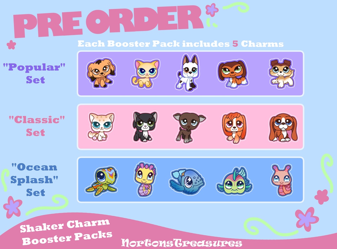 Little Pet Fan Made Fillable Keychain Booster Packs - Etsy