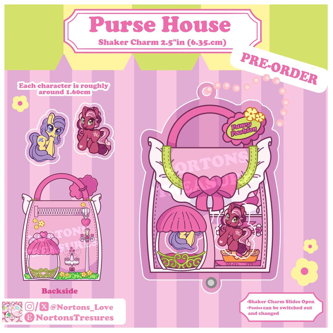 MLP Fan Art Acrylic Shaker Charm 2.5 in - Childhood Nostalgia - Kidcore - Etsy