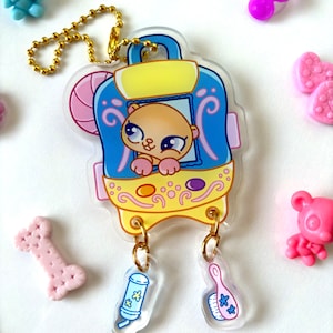 LPS Digital Pet Fan Art Acrylic Dangle Keychain 2.5 Inches - Etsy