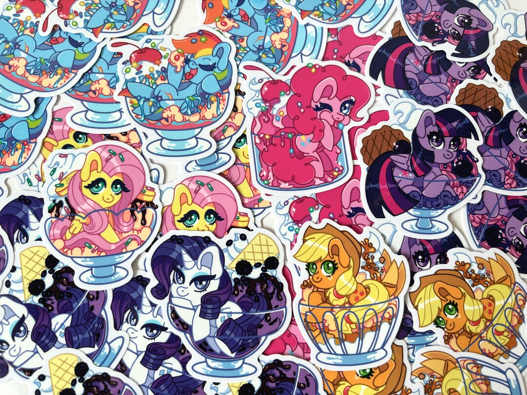 MLP Fan Art Clear Stickers 2.5 Inches - Etsy