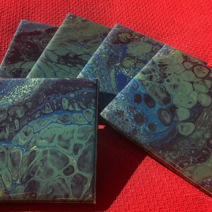 Resin coasters | Etsy