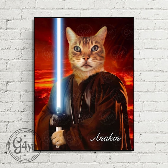 Custom Dog/cat/human Anakin Digital File Portrait . Custom - Etsy