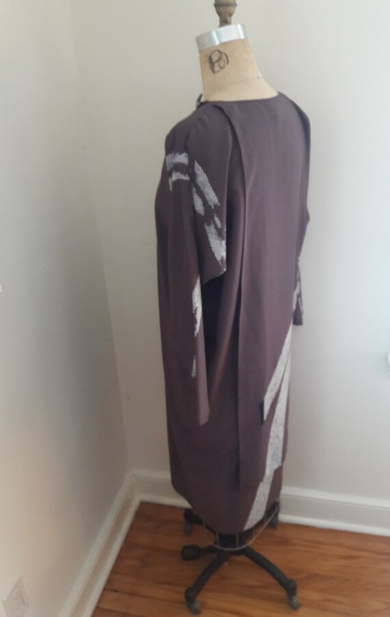 FRENCH SHEATH CHIC 80's Silk Python Print Detail Dress - Gem