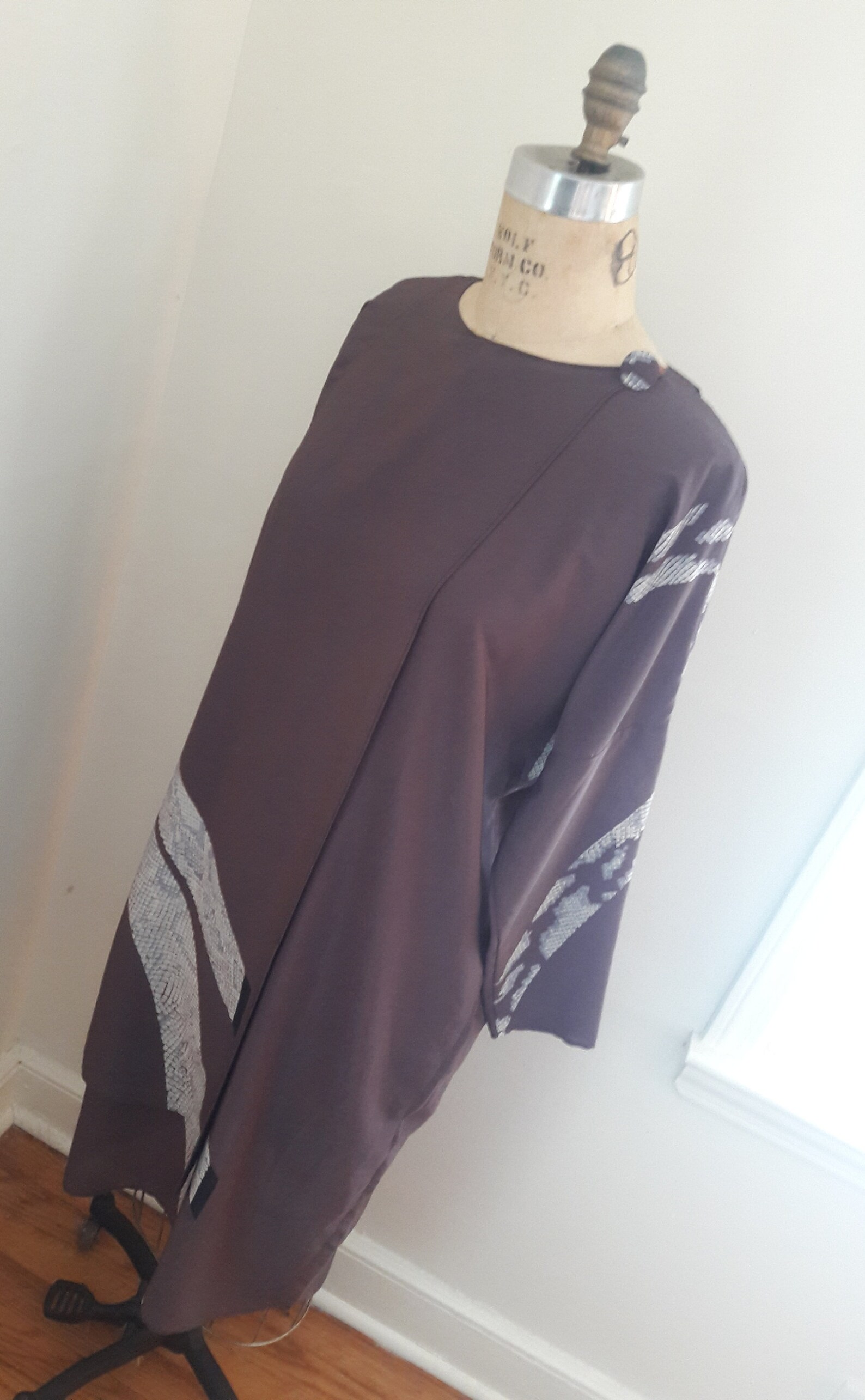 FRENCH SHEATH CHIC 80's Silk Python Print Detail Dress - Etsy