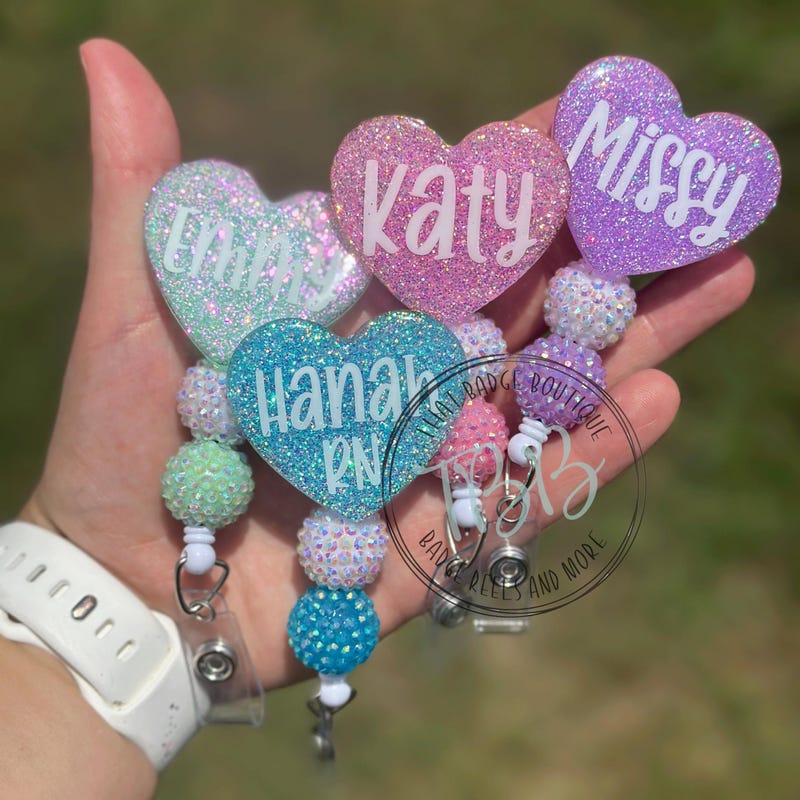 Beaded Back Badge Reel - Etsy