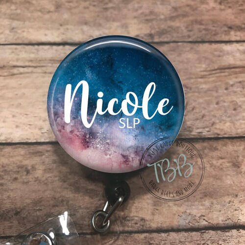 Personalized Night Sky Retractable Badge Reel Badge Reel | Etsy
