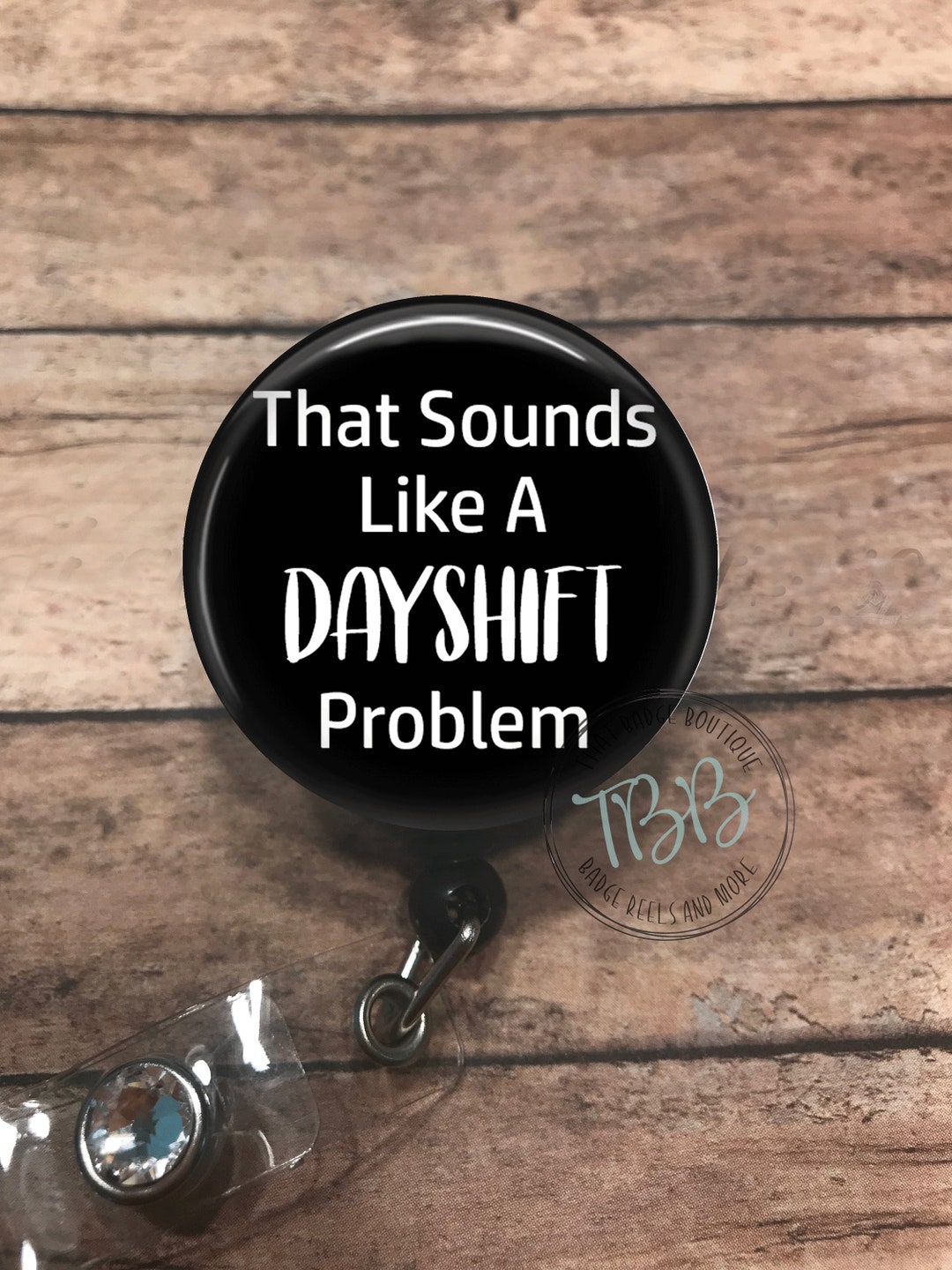 Dayshift Problem - Badge Reel - Retractable Badge Reel - Badge Clip ...