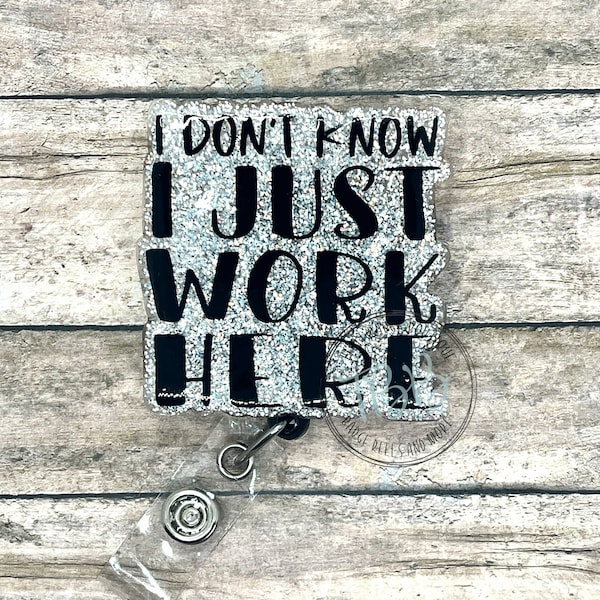 I Dont Know I Just Work Here - Etsy