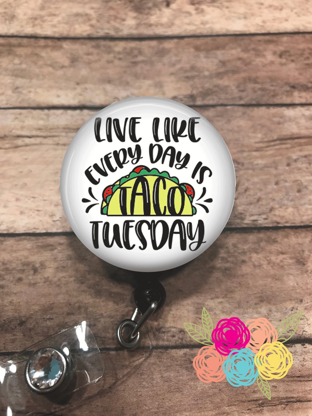 Taco Tuesday - Badge Reel - Lanyard - Stethoscope ID Tag - Retractable ...