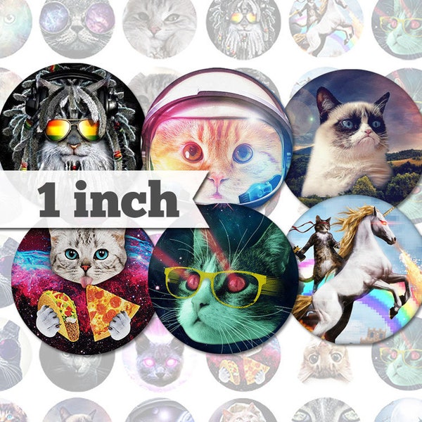 Printable Cats Stickers - Etsy